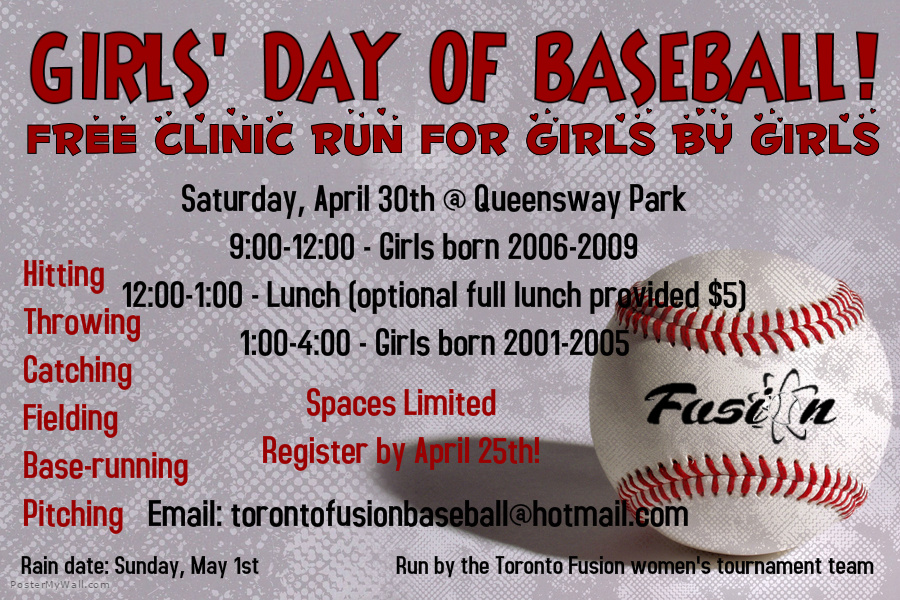 Free Girl’s Baseball Clinic | OWBL